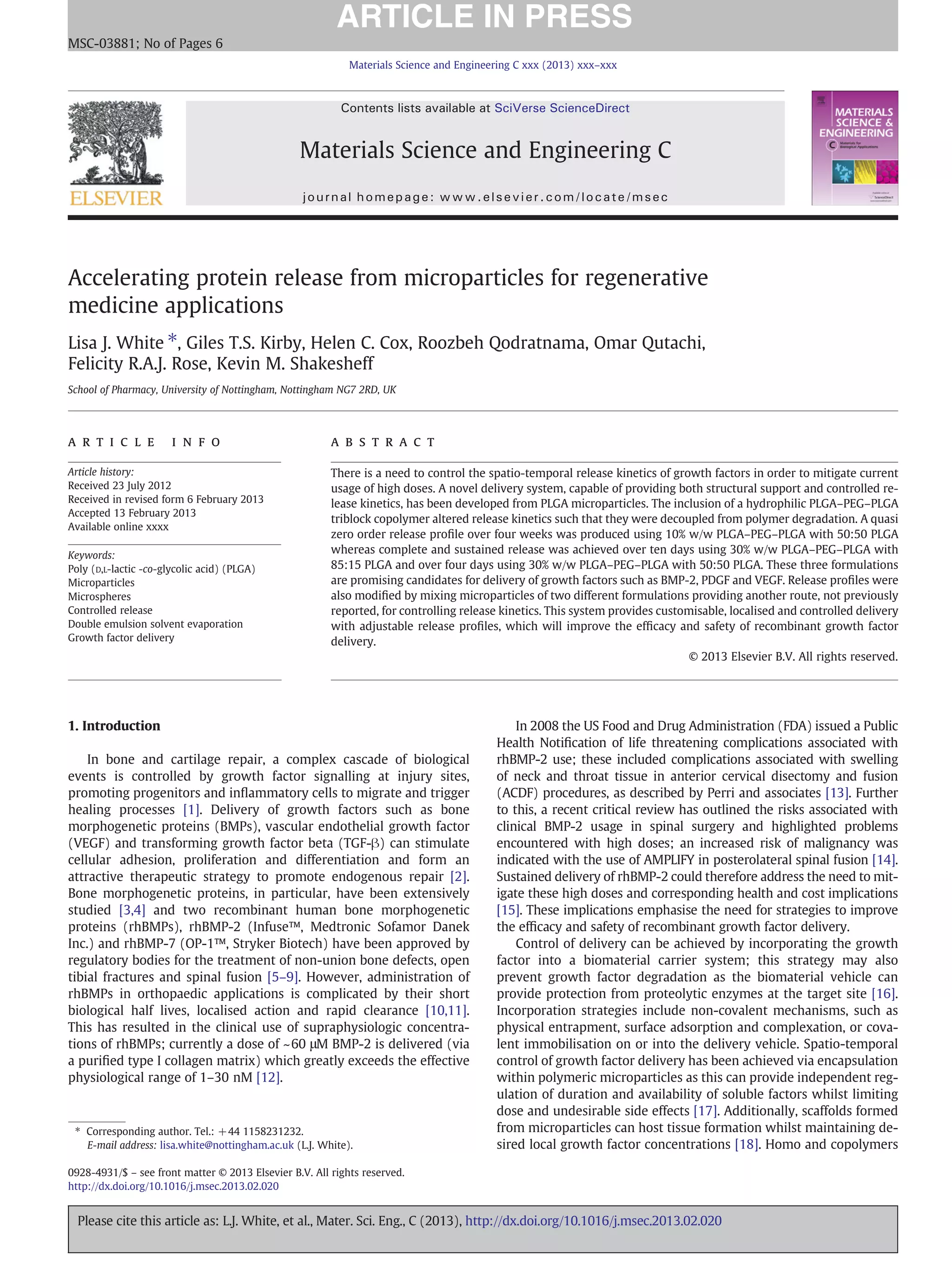 2013 Mat Sci pt C | PDF