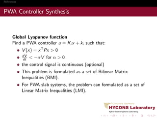 A MATLAB Toolbox for Piecewise-Affine Controller Synthesis | PDF