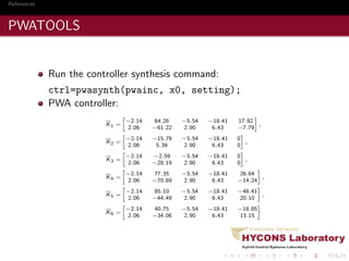 A MATLAB Toolbox for Piecewise-Affine Controller Synthesis | PDF