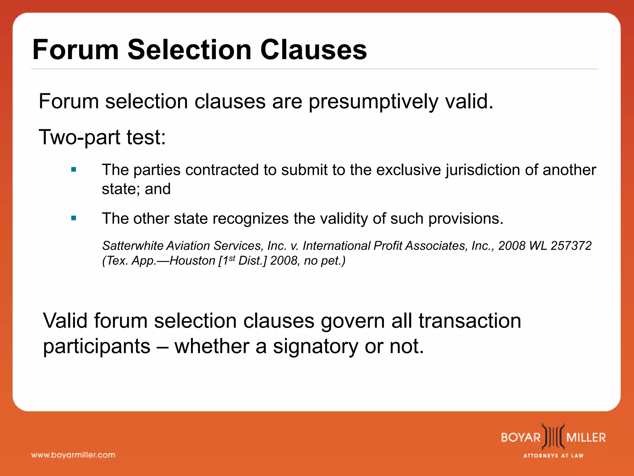 ACC 2012 - Boilerplate Contract Provisions | PPT
