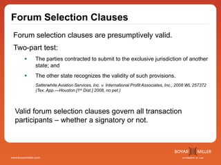 ACC 2012 - Boilerplate Contract Provisions | PPT
