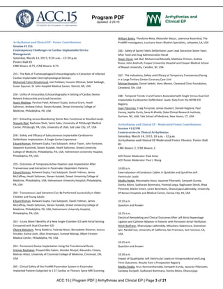 Acc2015 san diego-eps and ar rhythmia program-samir rafla | PDF