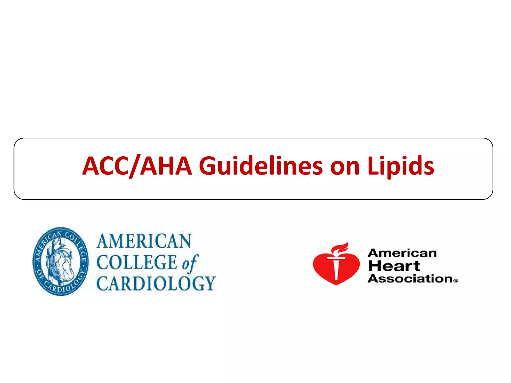 Acc 2018 guidelines on lipids | PDF