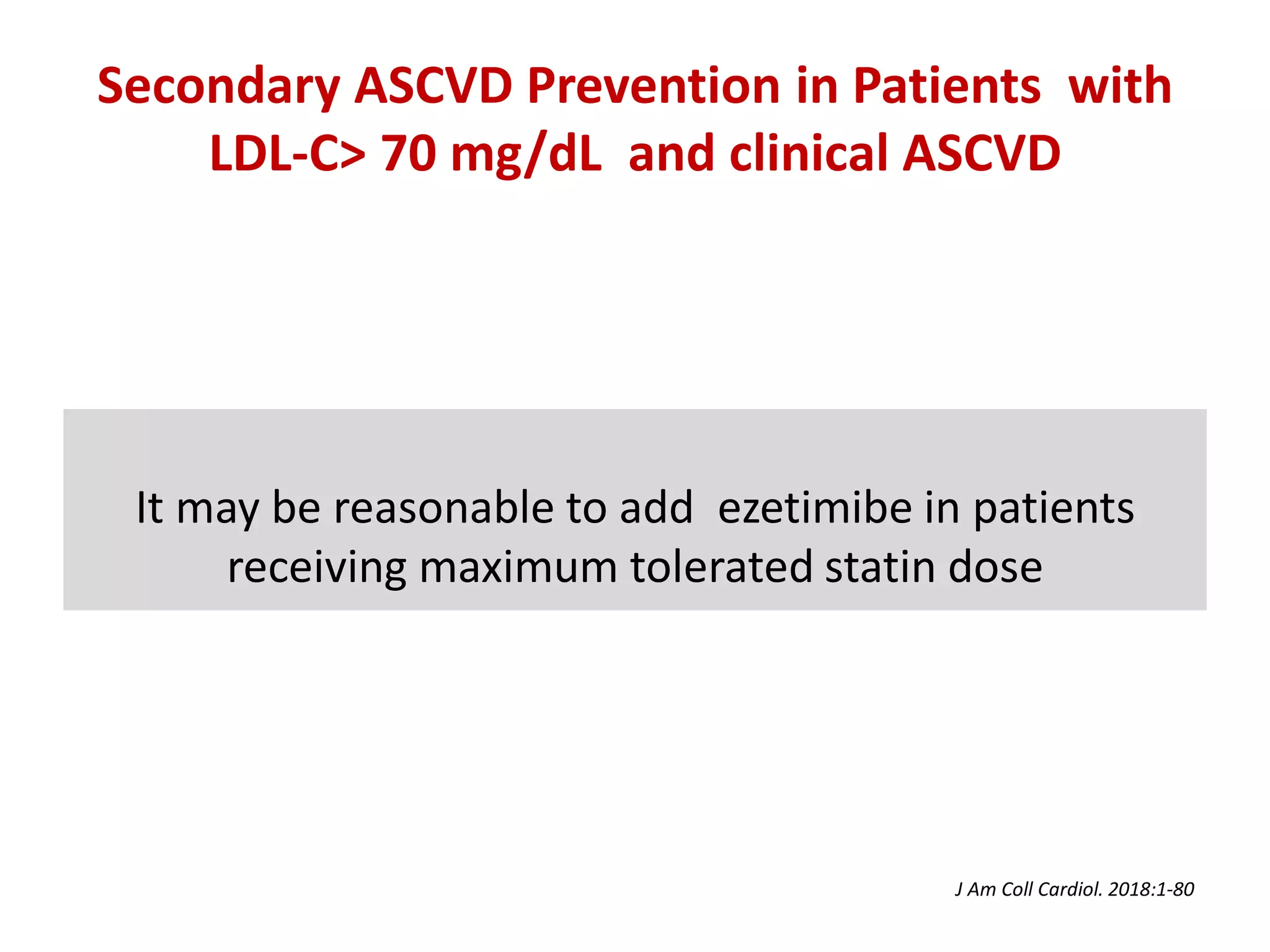 Acc 2018 guidelines on lipids | PDF