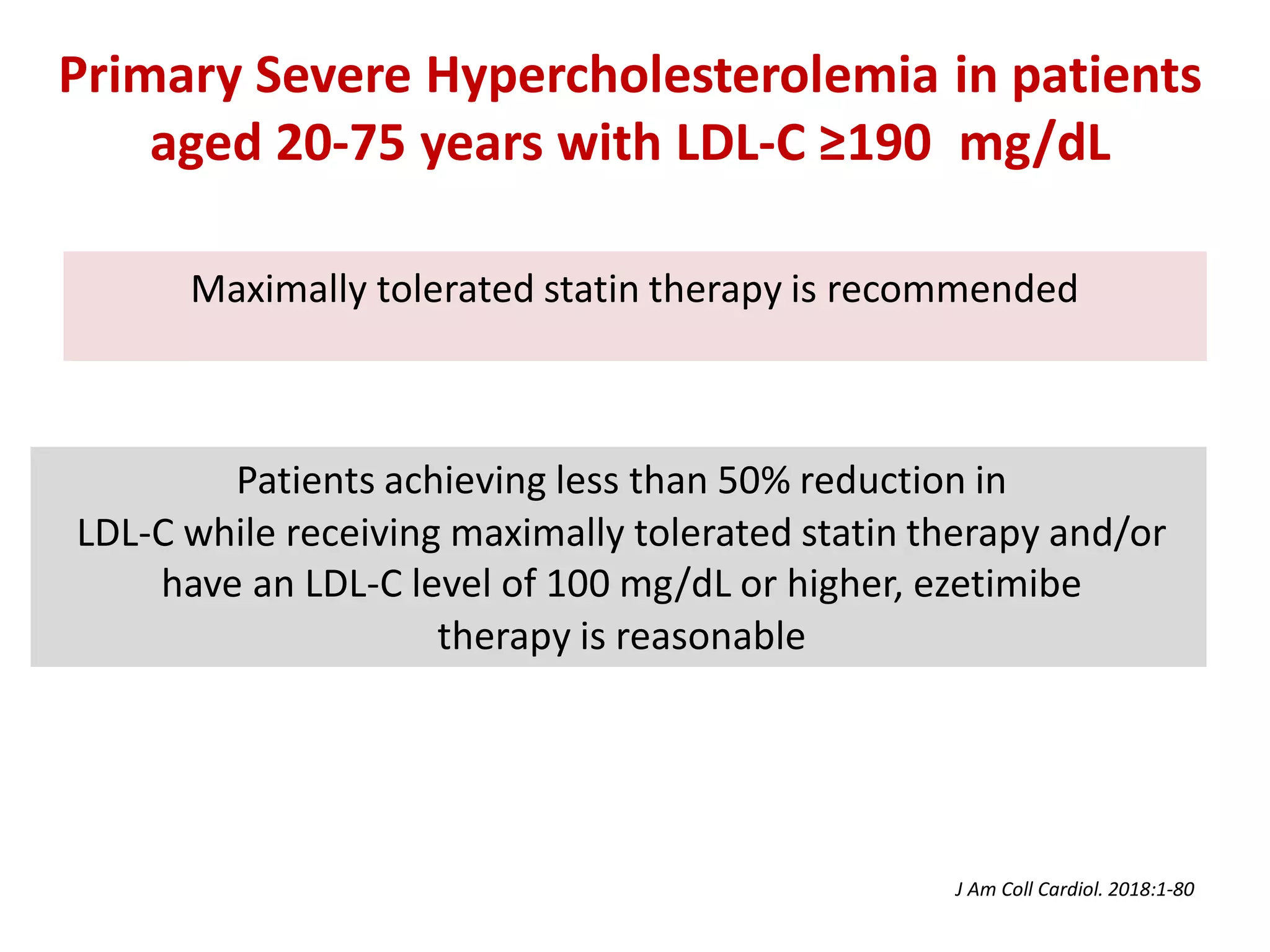 Acc 2018 guidelines on lipids | PDF