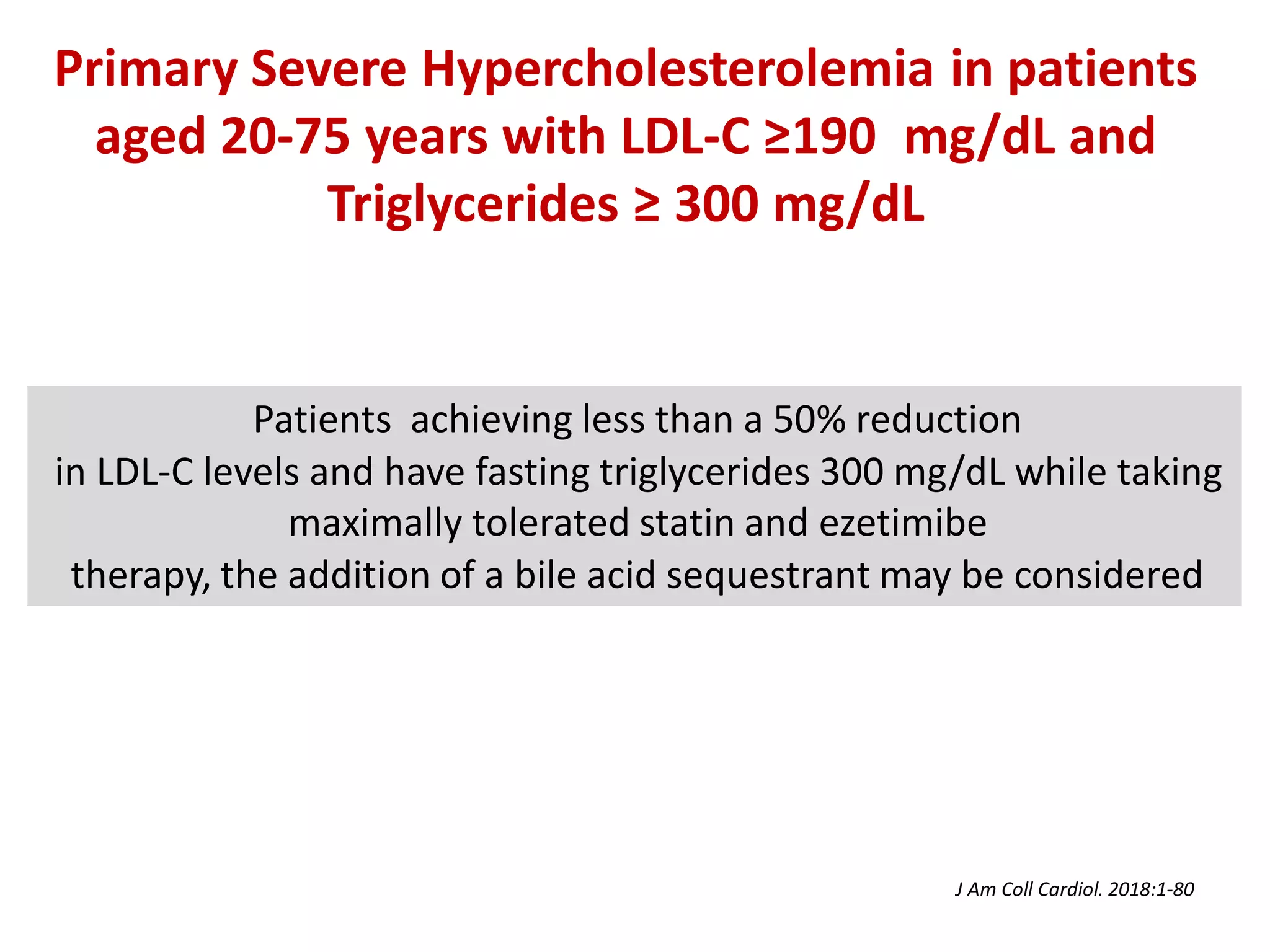 Acc 2018 guidelines on lipids | PDF