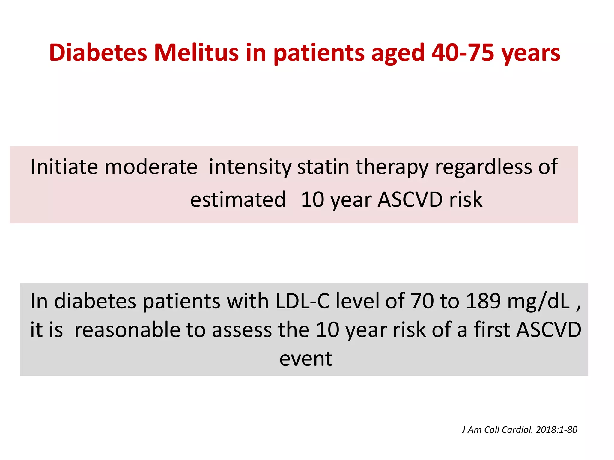 Acc 2018 guidelines on lipids | PDF