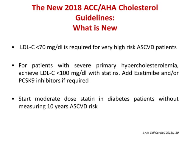 Acc 2018 guidelines on lipids | PDF | Diabetes | Diseases and Conditions