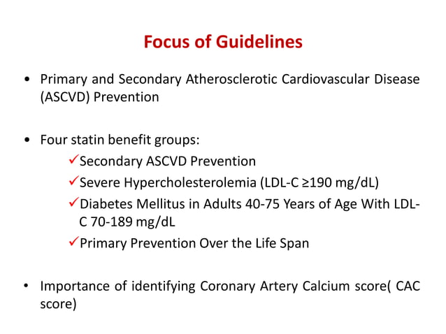 Acc 2018 guidelines on lipids | PDF | Diabetes | Diseases and Conditions