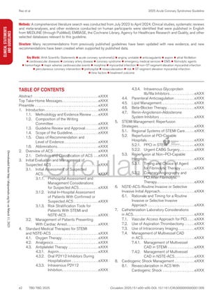 2025 ACC/AHA/ACEP/NAEMSP/SCAI Guideline for the Management of Patients ...