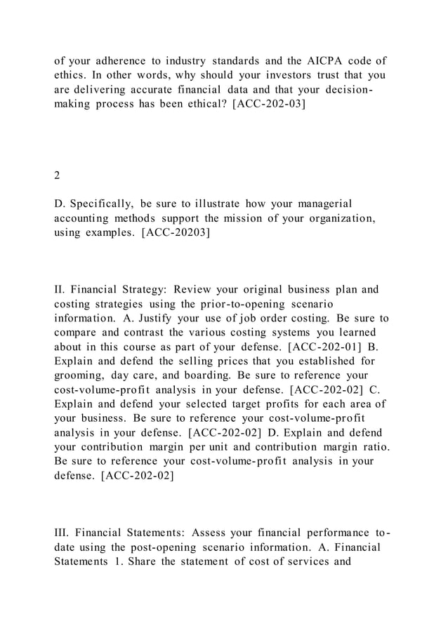 ACC 202 Final Project Guidelines and Rubric Overview Success | DOCX | Business Accounting ...