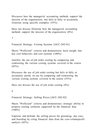 ACC 202 Final Project Guidelines and Rubric Overview Success | DOCX