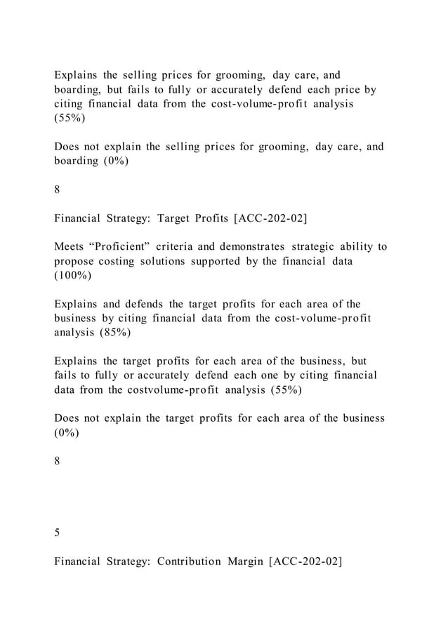 ACC 202 Final Project Guidelines and Rubric Overview Success | DOCX | Business Accounting ...