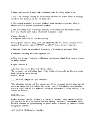 Acc 206 complete course material | DOCX