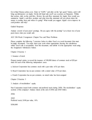 Acc 206 complete course material | DOCX