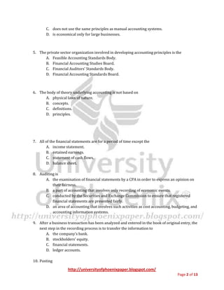 Acc 280 Acc280 Final Exam Docx Business Accounting Finance