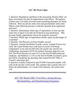 ACC 281 Expect Success/newtonhelp.com