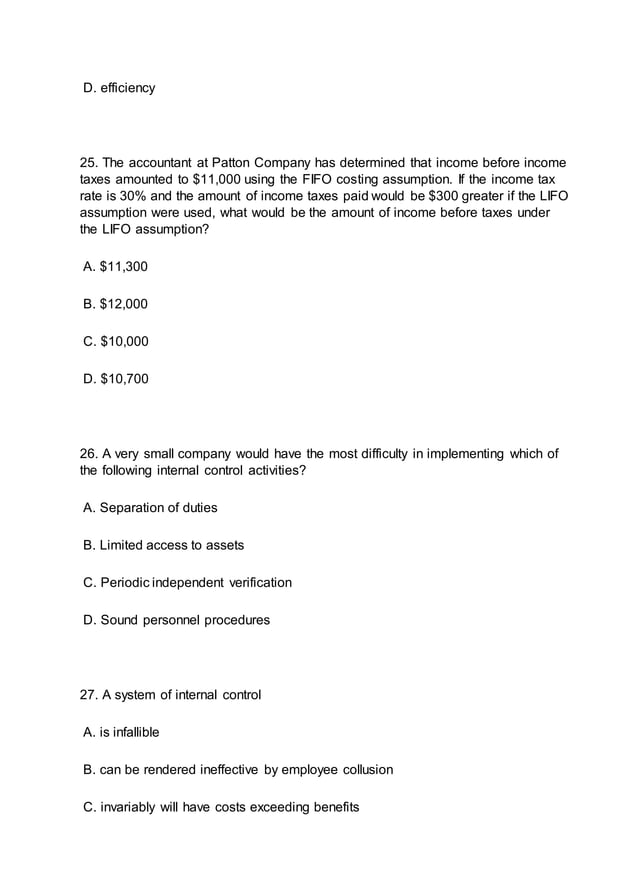 ACC 290 Final Exam 2015 version | PDF