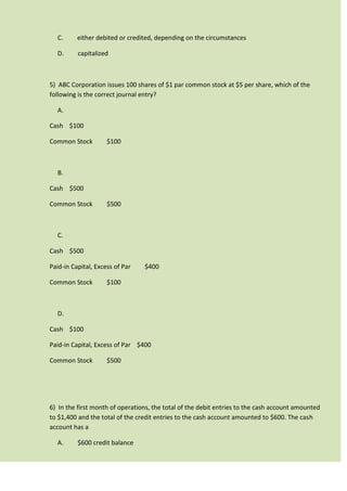 Acc 290 Final Exam / Final Exam / A+ | DOCX
