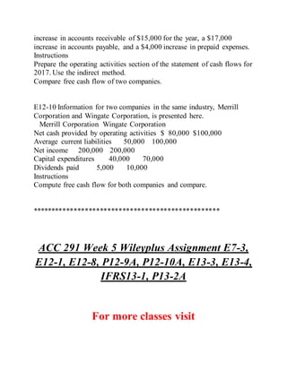 Acc 291 Effective Communication / snaptutorial.com