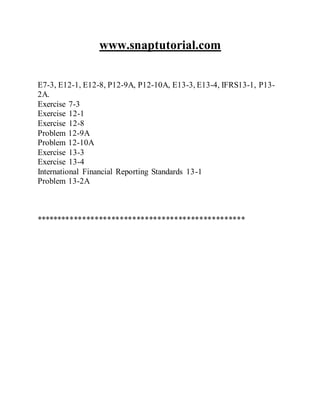 Acc 291 Effective Communication / snaptutorial.com