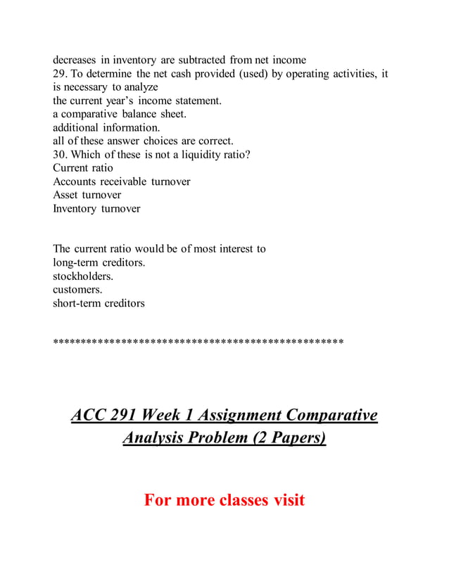 Acc 291 Effective Communication / snaptutorial.com