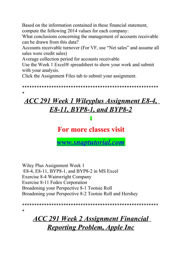 Acc 291 Enhance teaching-snaptutorial.com