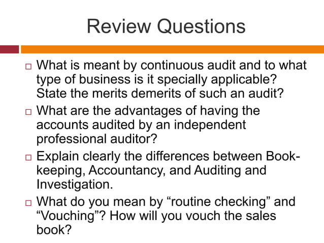 Auditing Chapter 1 | PPTX