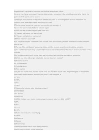 Acc 300 final exam | PDF