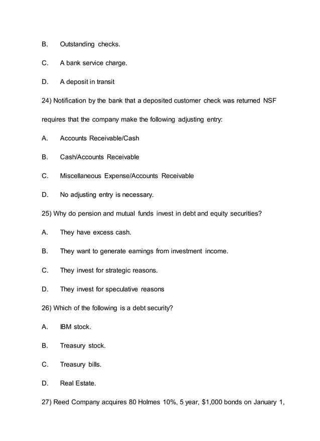 ACC 300 Final Exam answers 2015 version | PDF