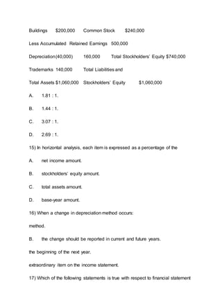 ACC 300 Final Exam answers 2015 version | DOCX