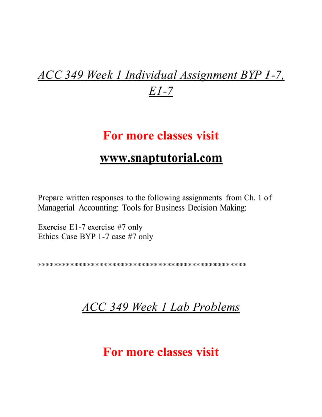 Acc 349 Effective Communication / snaptutorial.com