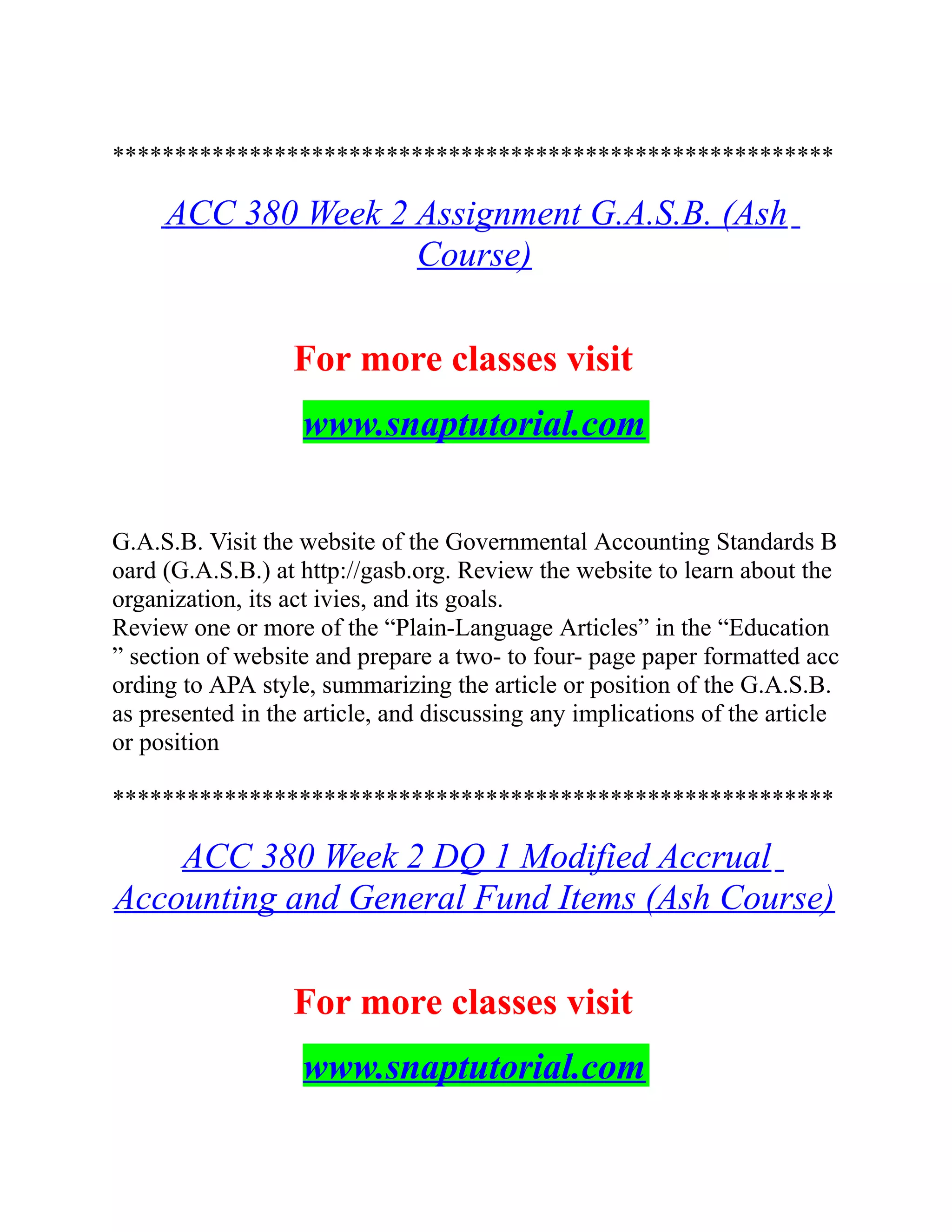 Acc 380 Effective Communication-snaptutorial.com