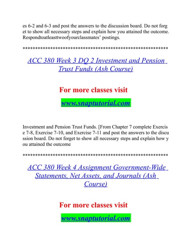 Acc 380 Effective Communication-snaptutorial.com | Free Download