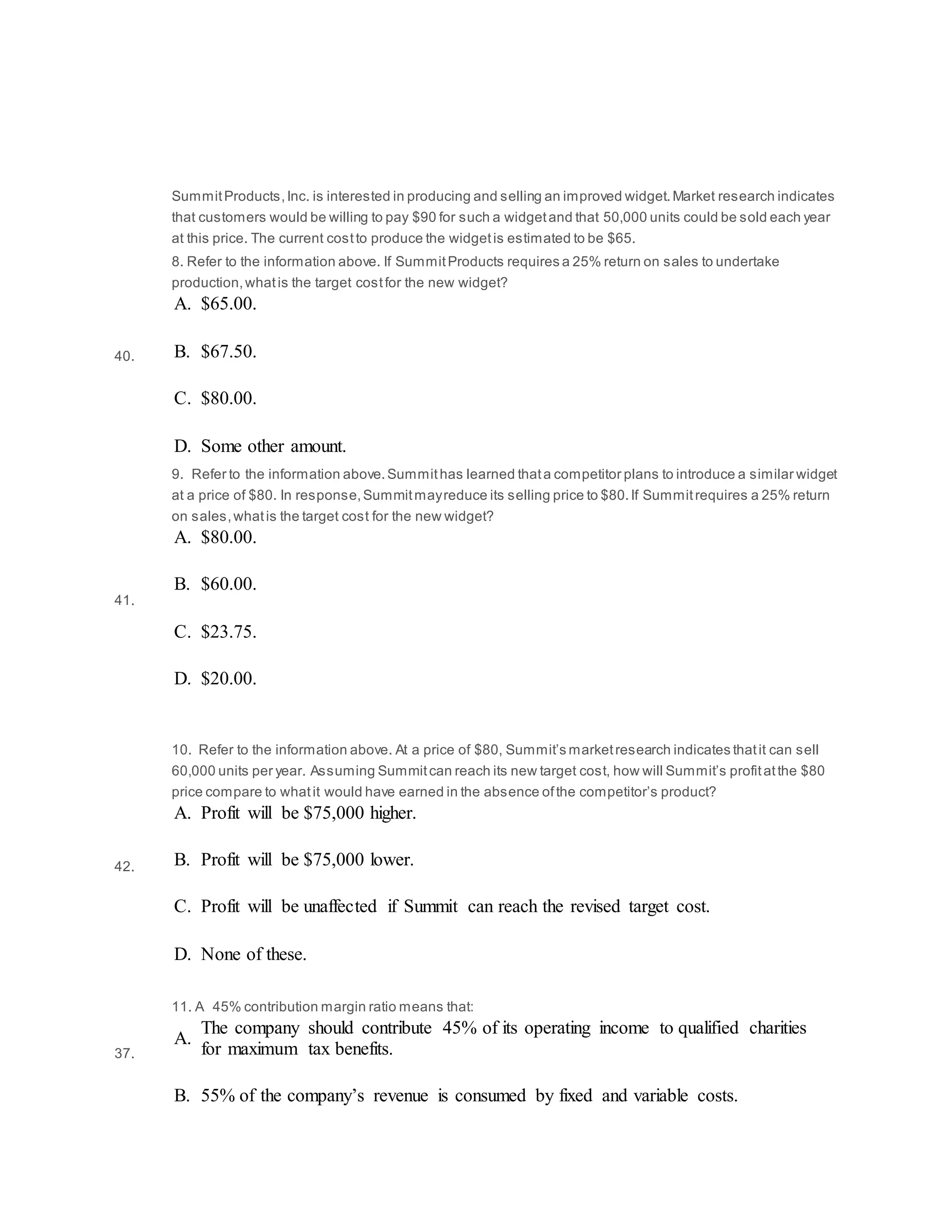 Acc 400 final exam answer | PDF
