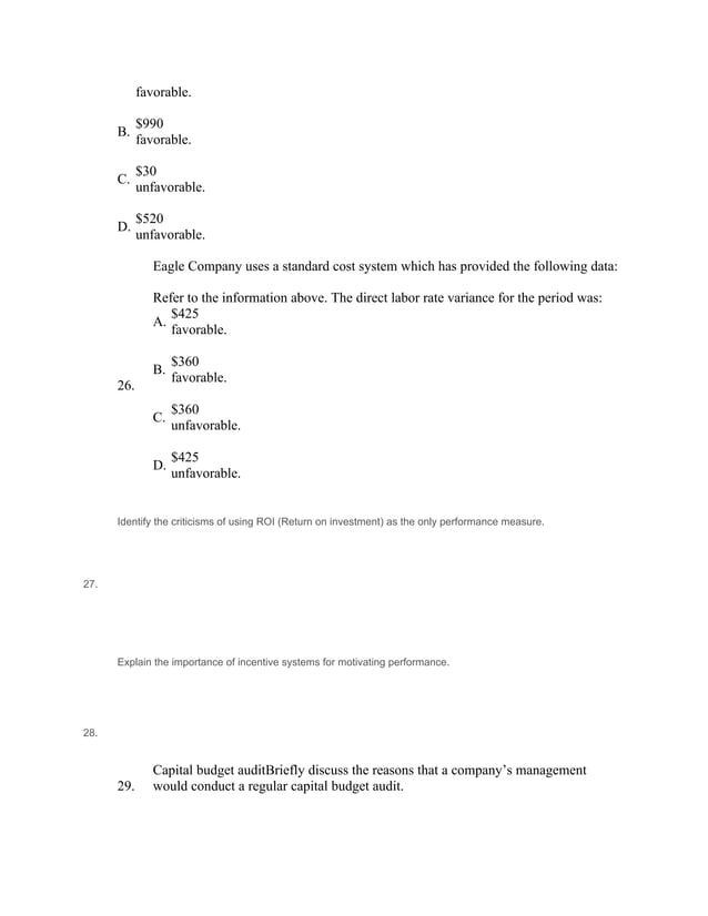 Acc 400 final exam answer | PDF