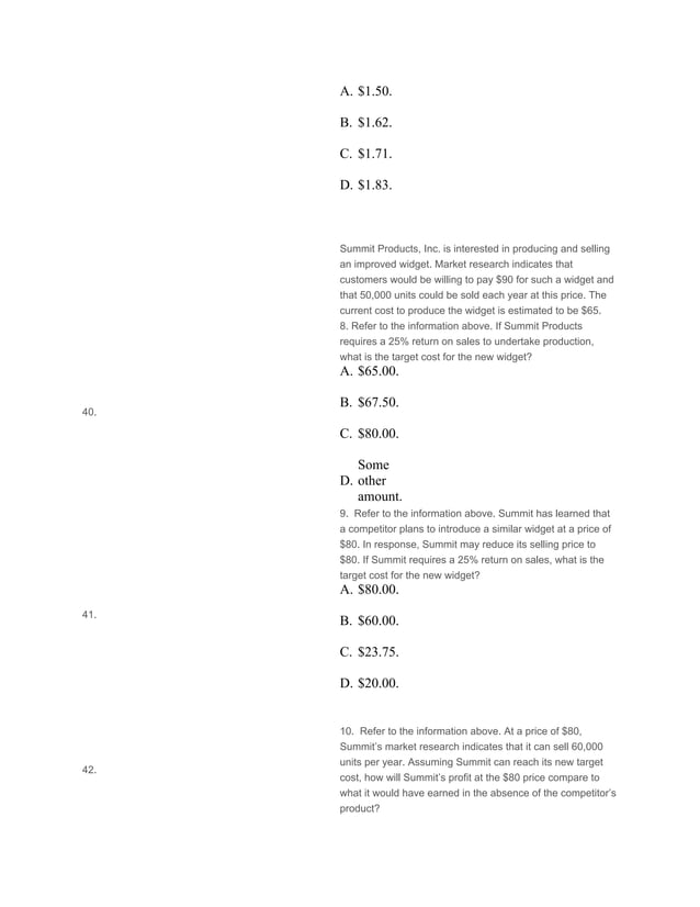 Acc 400 final exam answer | PDF