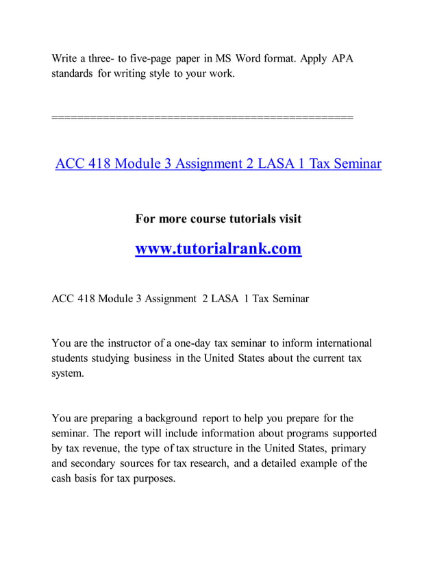 ACC 418 Effective Communication/tutorialrank.com