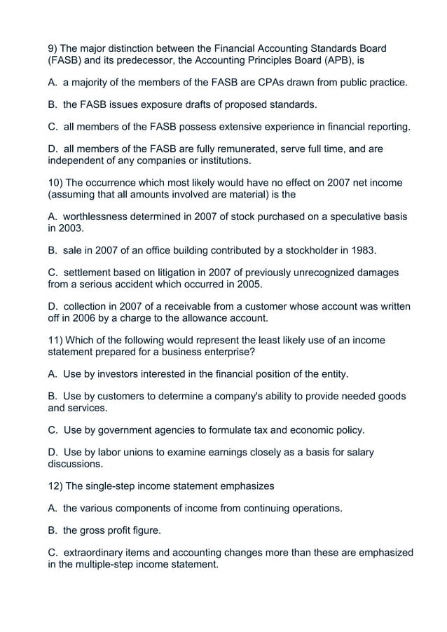 Acc 421 final exam | PDF
