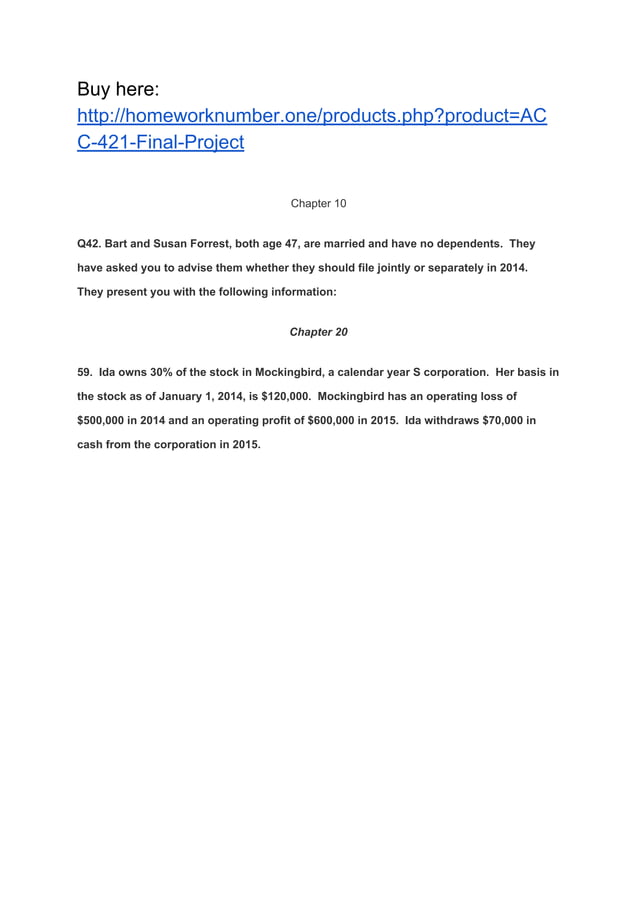 ACC 421 Final Project | PDF