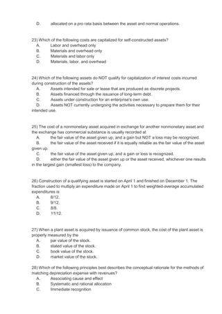 Acc 422 final exam | DOCX