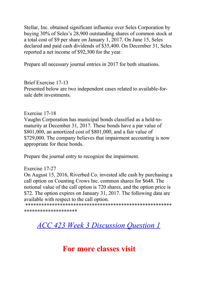Acc 423 Exceptional Education / snaptutorial.com