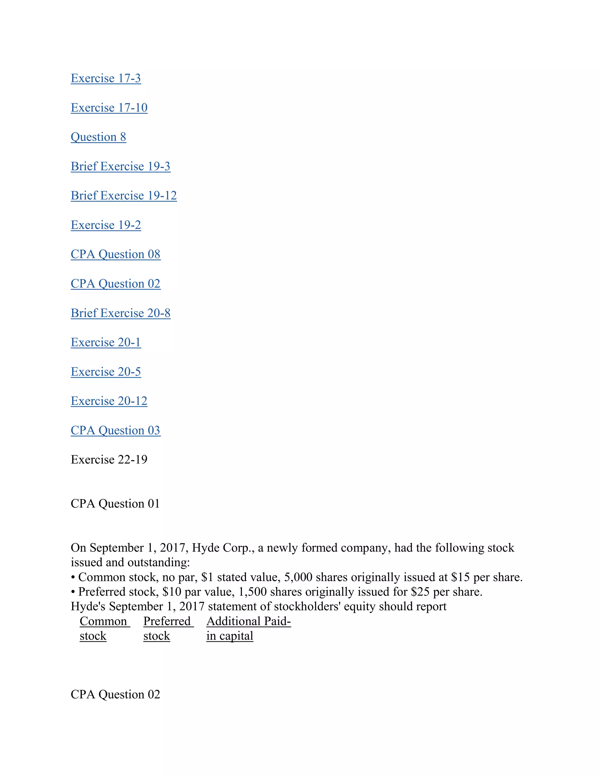 Acc 423 final exam guide (new 2018, with excel file) | PDF