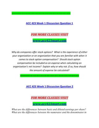 ACC 423 MART Education Counseling--acc423mart.com