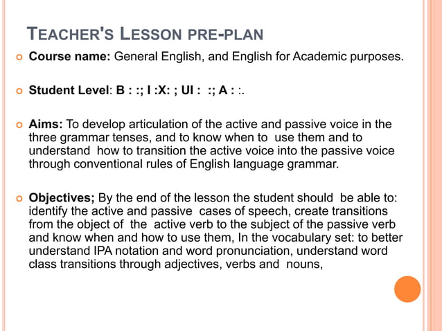 Lesson Planing | PPT