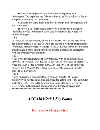 ACC 456 Exceptional Education/snaptutorial.com