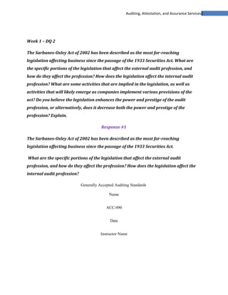 Acc 490 Preview Full Class | DOC