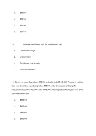 ACC 500 Module 5 Midterm Exam | PDF