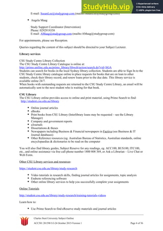 ACC501 -Business Accounting Finance | PDF