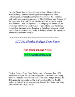 Acc 543Enhance teaching / snaptutorial.com